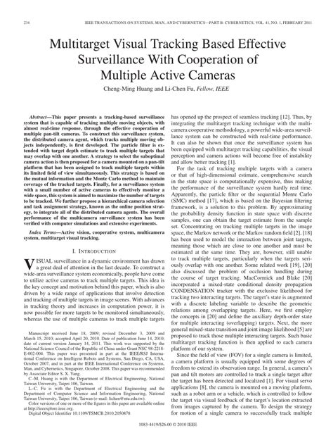 Pdf Multitarget Visual Tracking Based Effective Surveillance With
