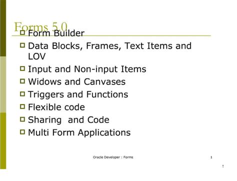 Oracle Forms Tutorial Pdf
