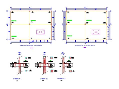 Distribuição De Colunas Em Autocad Baixar Cad 22973 Kb Bibliocad