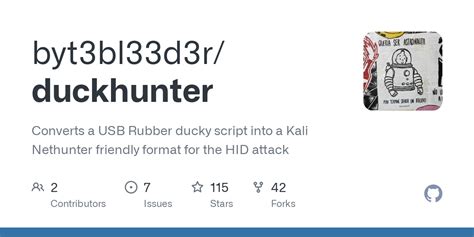 Github Byt3bl33d3r Duckhunter Converts A Usb Rubber Ducky Script