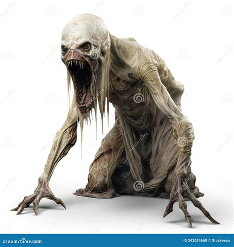 High Quality 3d Lurker Full Body Isolated White Background Image Stock