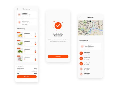 grocery shopping mobile app ui ux design behance