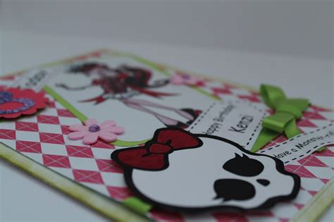 Made By Milburn Monster High Birthday Card