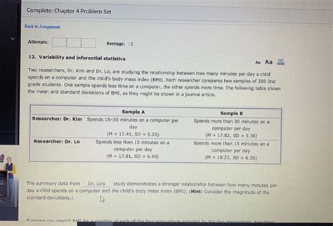 solved complete chapter 4 problem set back to assignment