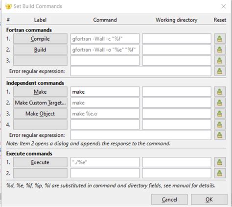 makefile configure make command for fortran in geany stack overflow