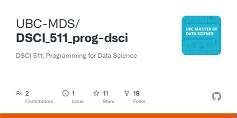 Github Ubc Mdsdsci511prog Dsci Dsci 511 Programming For Data Science