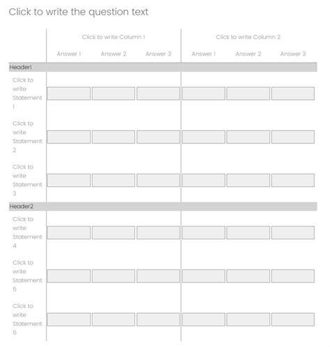 Statement Groups Not Available In A Side By Side Matrix Xm Community
