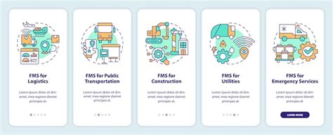 Premium Vector Fleet Management Systems Onboarding Mobile App Screen