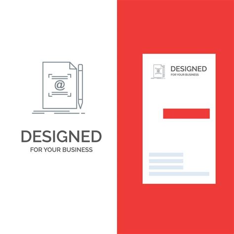 Note Letter Text Mail Create Grey Logo Design And Business Card