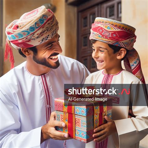 Omani Small Boy Receiving T Omani Ai Generated Image 2456499149