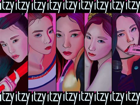 ITZY Fanart ITZY 있지 Amino