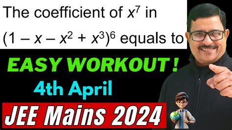 Binomial Theorem Question Jee Mains 2024 Maths Binomial Theorem Jee Mains Pyq Bps Chauhan