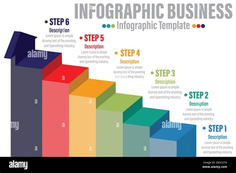 Vector Creative Infographic Of Columns Bar Chart With Six Options Modern Comparison Business