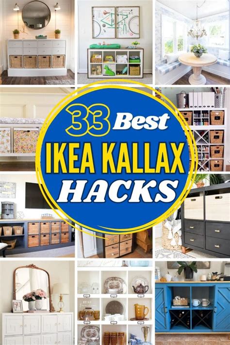 33 Easy Awesome IKEA Kallax Hacks DIY Ideas