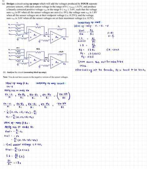Solved A Design A Circuit Using Op Amps Which Will Add Chegg