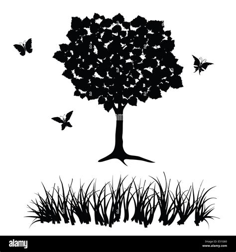 Tree And Grass Stock Photo Alamy