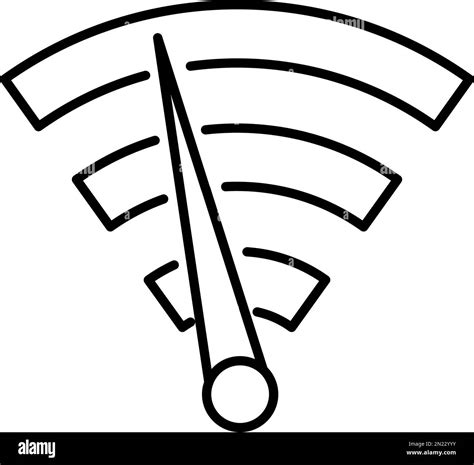 Wifi Signal Line Vector Icon On Transparent Background Outline Wifi Signal Line Vector Icon