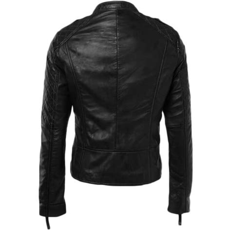 Bold Womens Black Leather Jacket Leatheriza