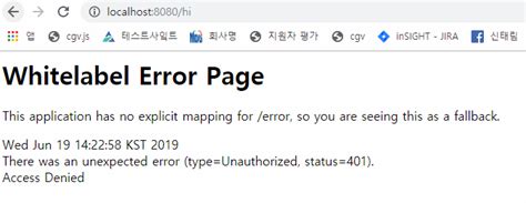 Restcontroller 추가 후 실행 시 Whitelabel Error Page 에러 · Issue 5 · Keumtae Kimspring Boot React