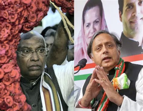 Elections After 22 Years Mallikarjun Kharge Or Shashi Tharoor
