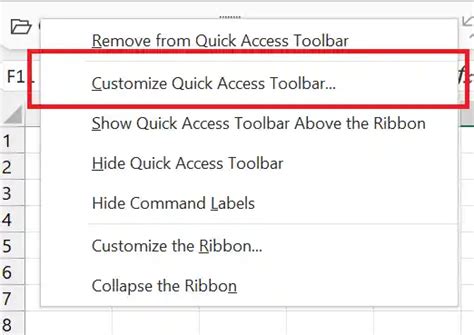 Menggunakan Quick Access Excel Excelandor