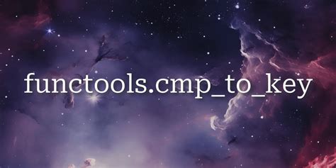 functools cmp to key mathspp