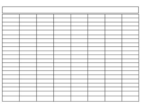 Best 13 Printable Blank 10 Column Chart Templates Pdf Included Artofit