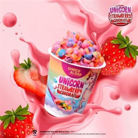 💥 Unicorn Straberry Choclate 💥 Coklat Kurang Manis💥 Chocoalbab 💥 Shopee Malaysia