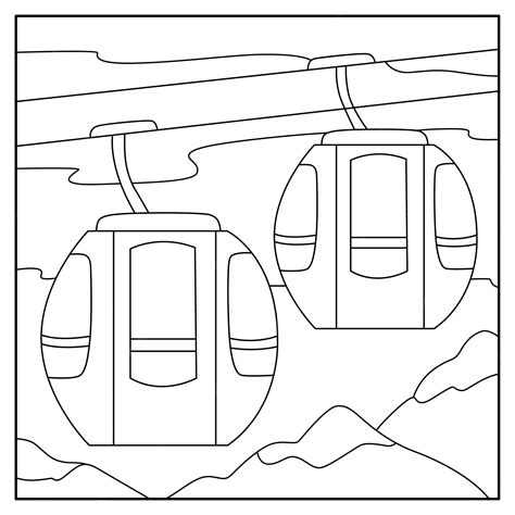 아이들을 위한 차량 색칠 공부 페이지 프리미엄 벡터