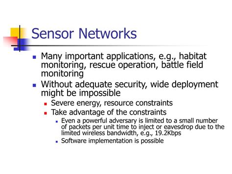 Ppt Tinysec A Link Layer Security Architecture For Wireless Sensor Networks Powerpoint