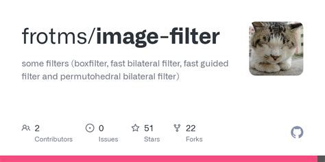 Github Frotmsimage Filter Some Filters Boxfilter Fast Bilateral Filter Fast Guided Filter