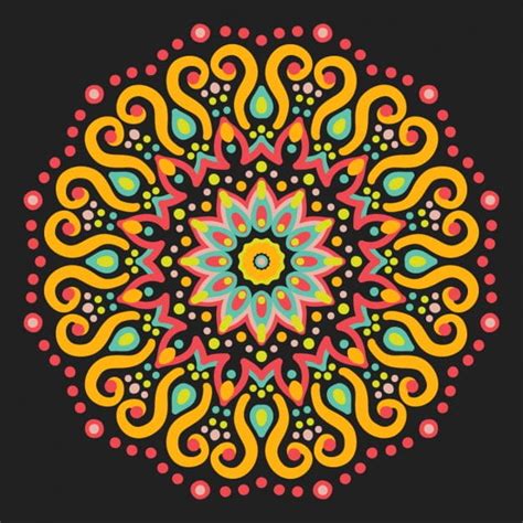컬러 만다라 디자인 Eps Uidownload