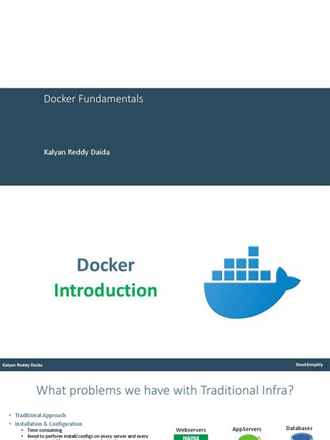 Docker Fundamentals Benefits Of Containers Over Traditional Infra Pdf Virtualization Web