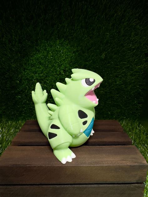 Gen 2 Chibi Tyranitar Full Colored 3d Print And Ready To Paint Options