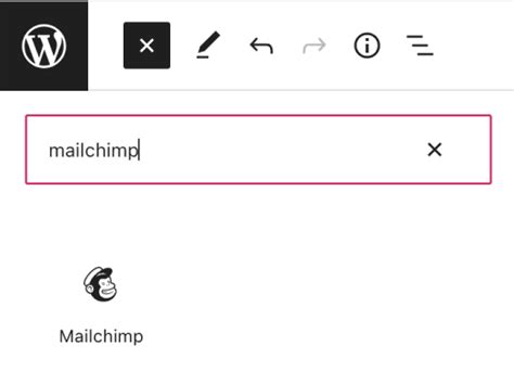 Mailchimp Block Support