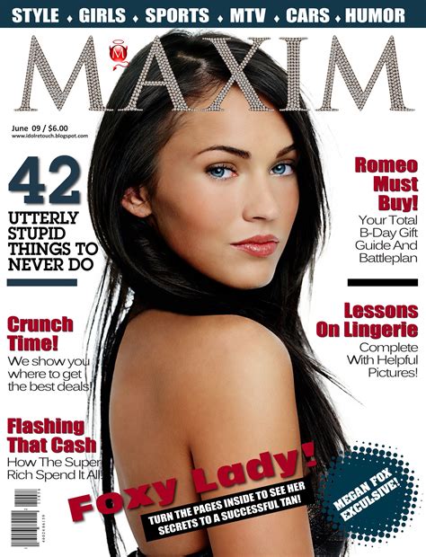Big Magazine Cover Maxim Magazine Megan Fox Maxim Magazine Covers