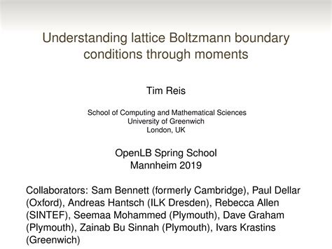 Understanding Lattice Boltzmann Boundary Conditions Through Moments Pdf