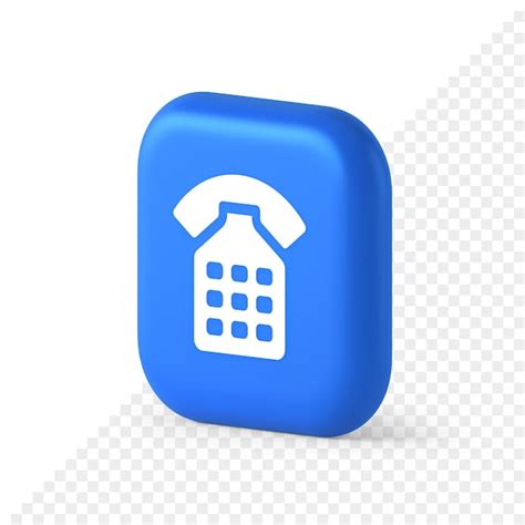 Premium Psd Phone Call Contact Communication Web Button Helpline Hotline 3d Realistic