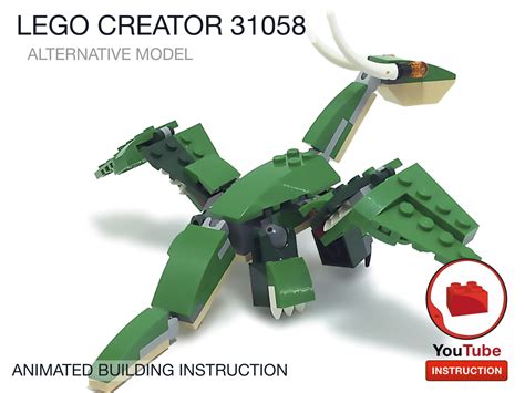 Lego Dragon MOC, Alternative Build Lego Creator 31058 | Лего поделки ...
