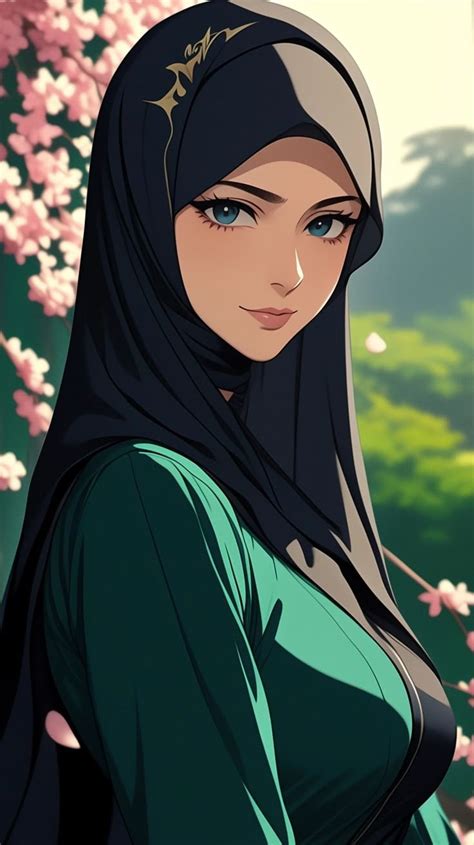 Hijabi Anime Style Kunst