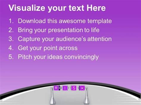 Risk Concept Symbol Business Theme PowerPoint Templates Ppt Backgrounds For Slides