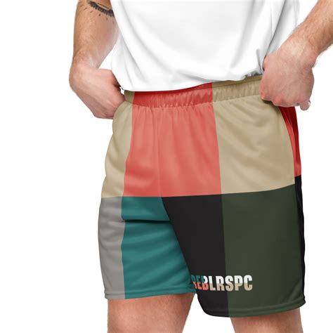 Color Block Unisex Mesh Shorts Rebelrespec