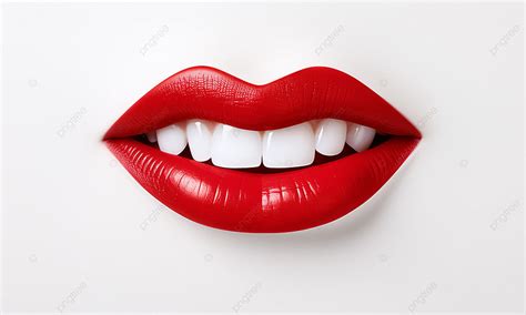 Sexy Red Lips Close Up Beautiful Perfect Makeup Woman Lipstick Mouth