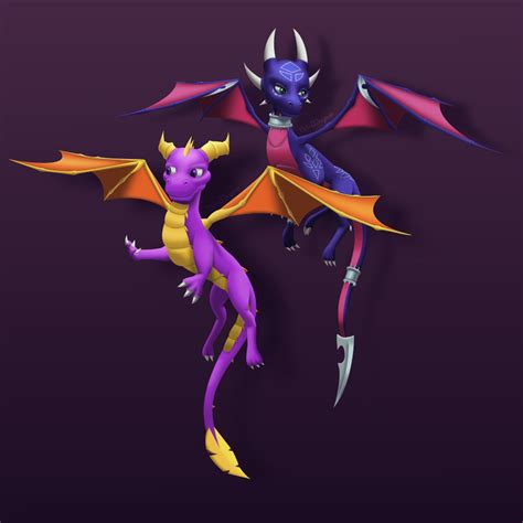 Vector Spyro And Cynder By Sharontd On Deviantart