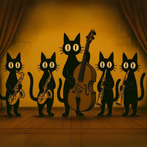 Black Cats Groove Tonight Deep Bass Jazz For Stylish Focus Album By