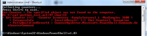 powershell get counter of sql server stack overflow