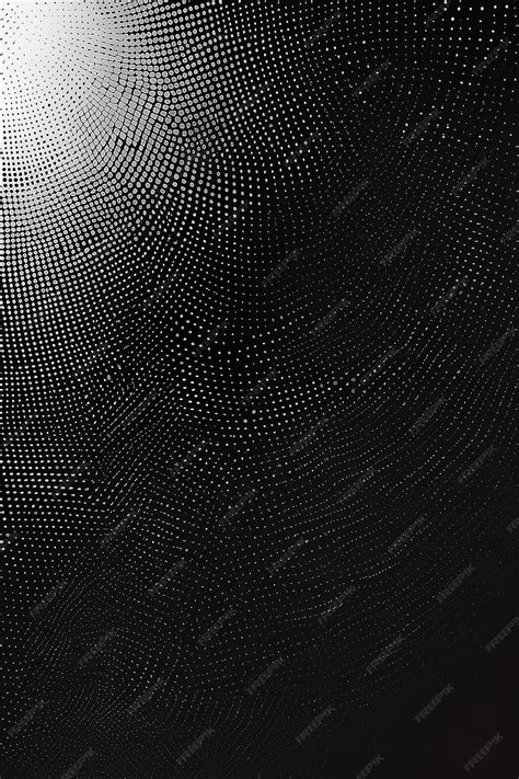 Dotted Halftone Gradient Texture Vanishing Polka Dot Background Repeating Dots Gradation Pattern