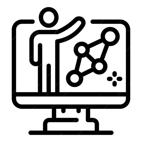 Premium Vector Ai Smart Monitor Icon Outline Ai Smart Monitor Vector Icon For Web Design