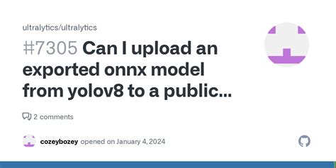 Can I Upload An Exported Onnx Model From Yolov8 To A Public Github