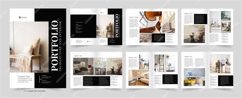 Premium Vector Portfolio Design A4 Size Portfolio Template